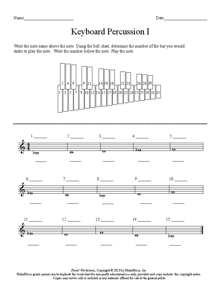 6609 Keyboard Percussion 1 | PDF