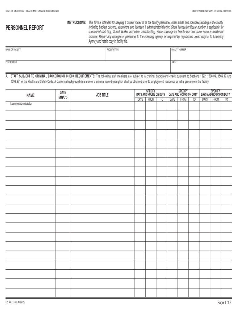 LIC500 | PDF | Background Check | Criminal Record