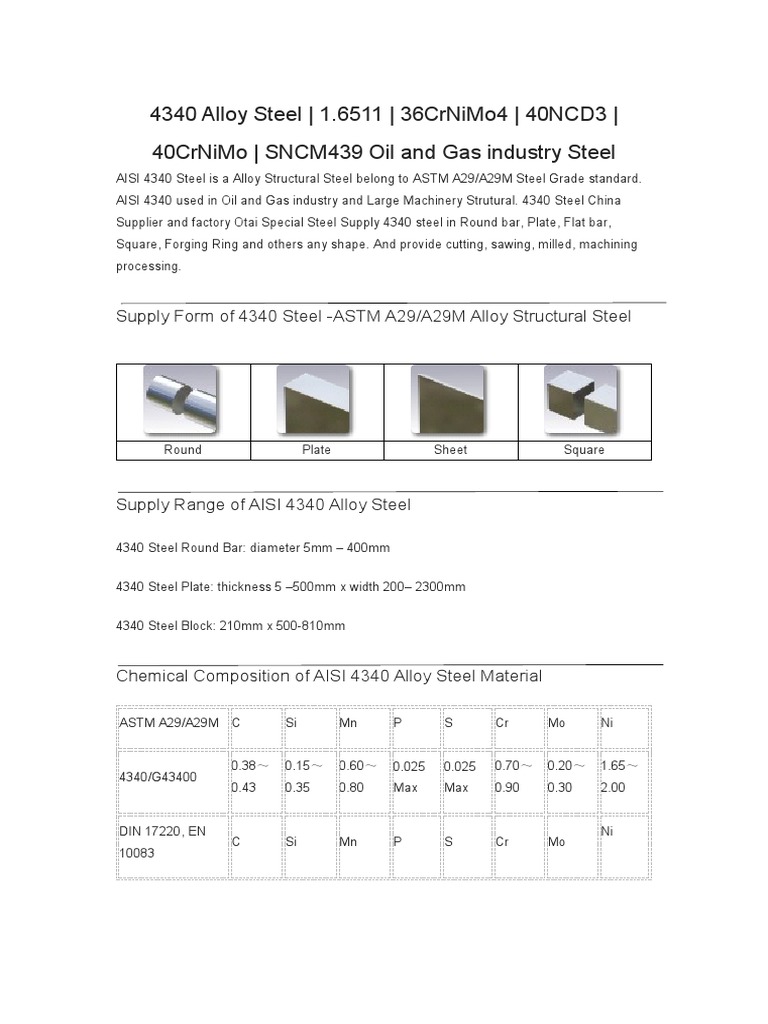 New 4340 Alloy Steel | PDF | Steel | Annealing (Metallurgy)