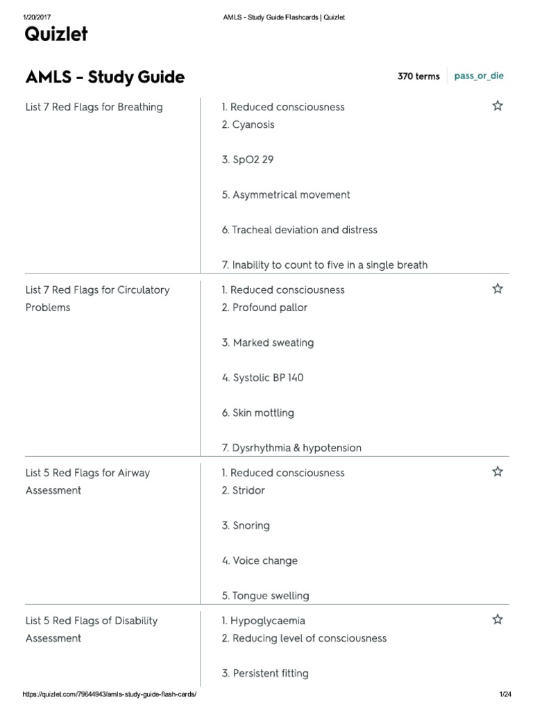 AMLS Full Study Guide | PDF