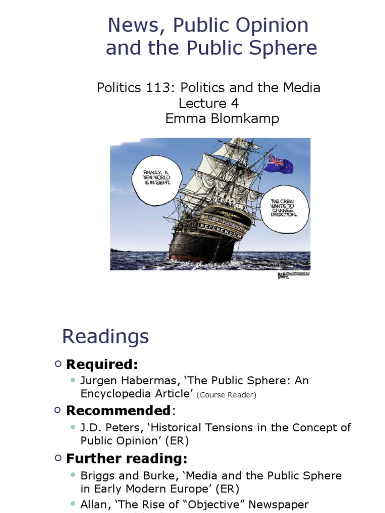 Understanding the Public Sphere | PDF | Public Sphere | Public Opinion