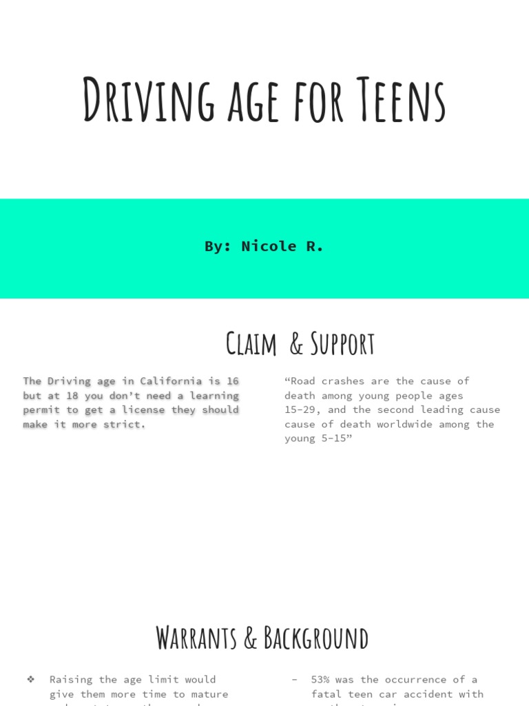 Driving Age For Teens | PDF
