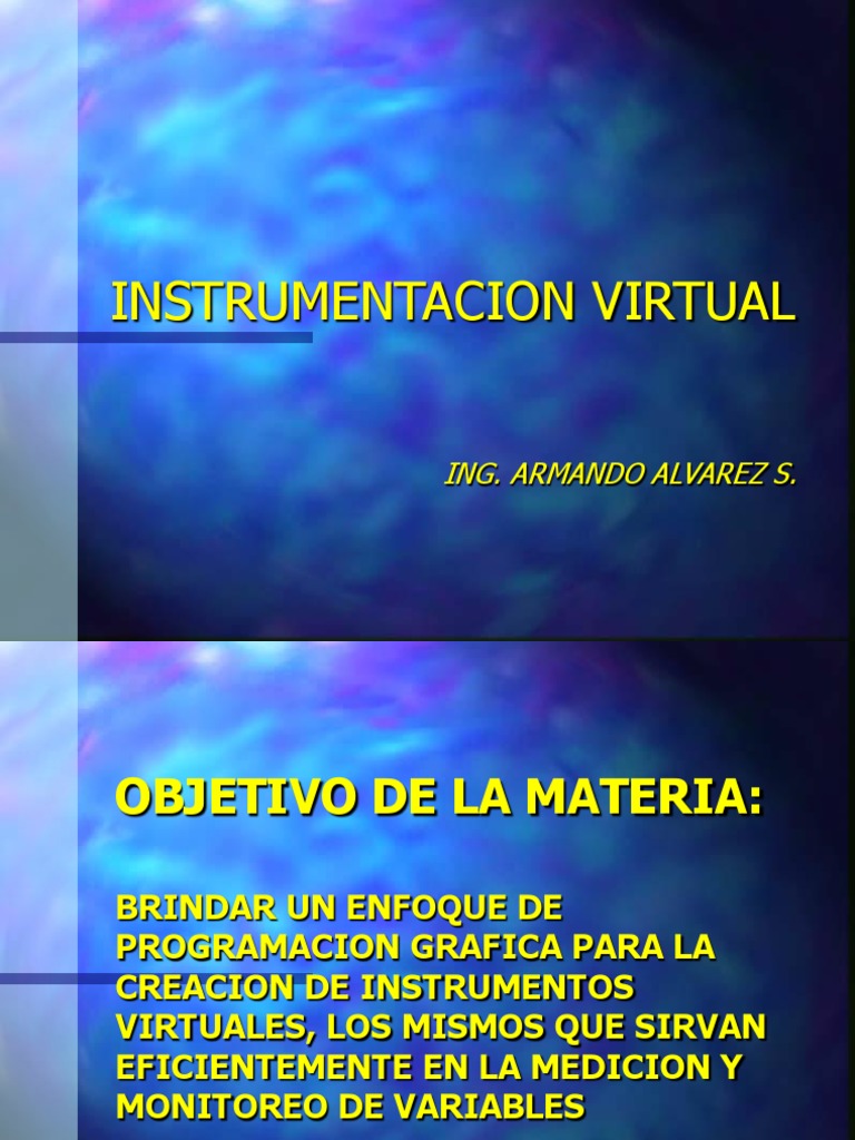 Instrumentacion Virtual | Descargar gratis PDF | Poco | Lenguaje de ...