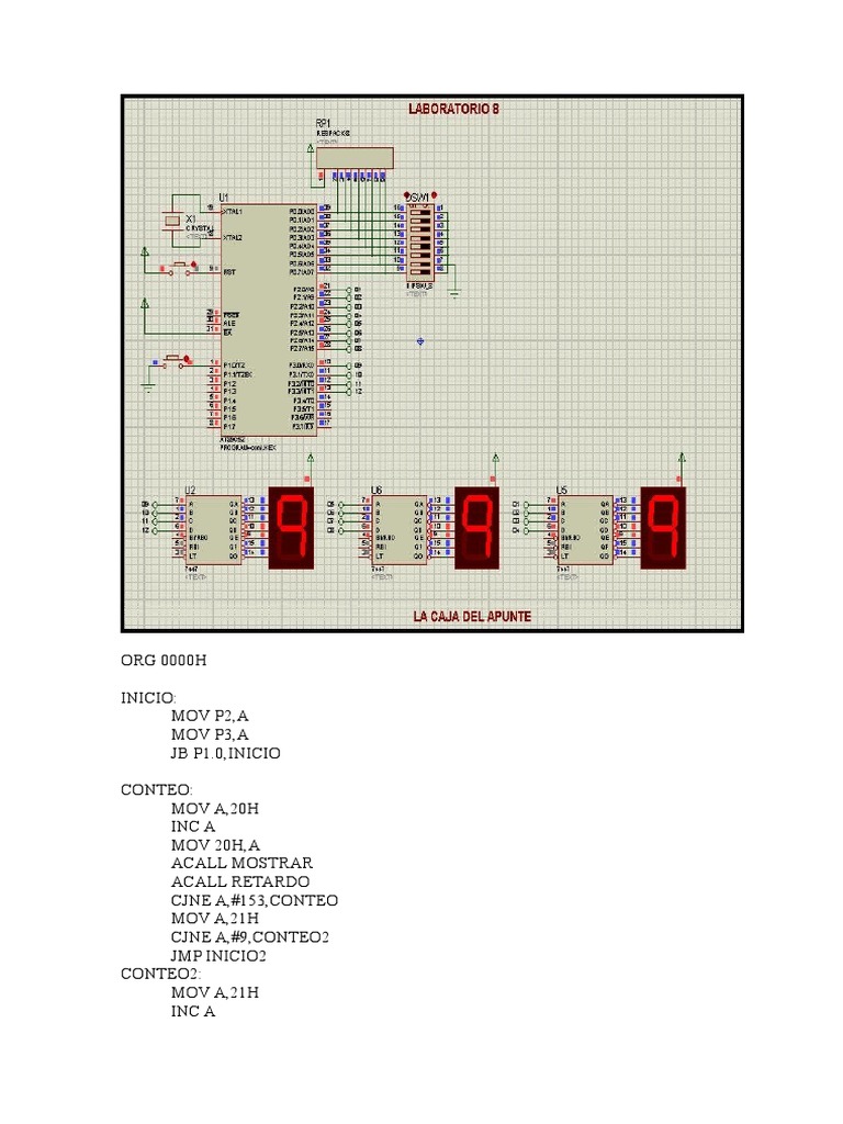 Ejemplos At89c51 | PDF
