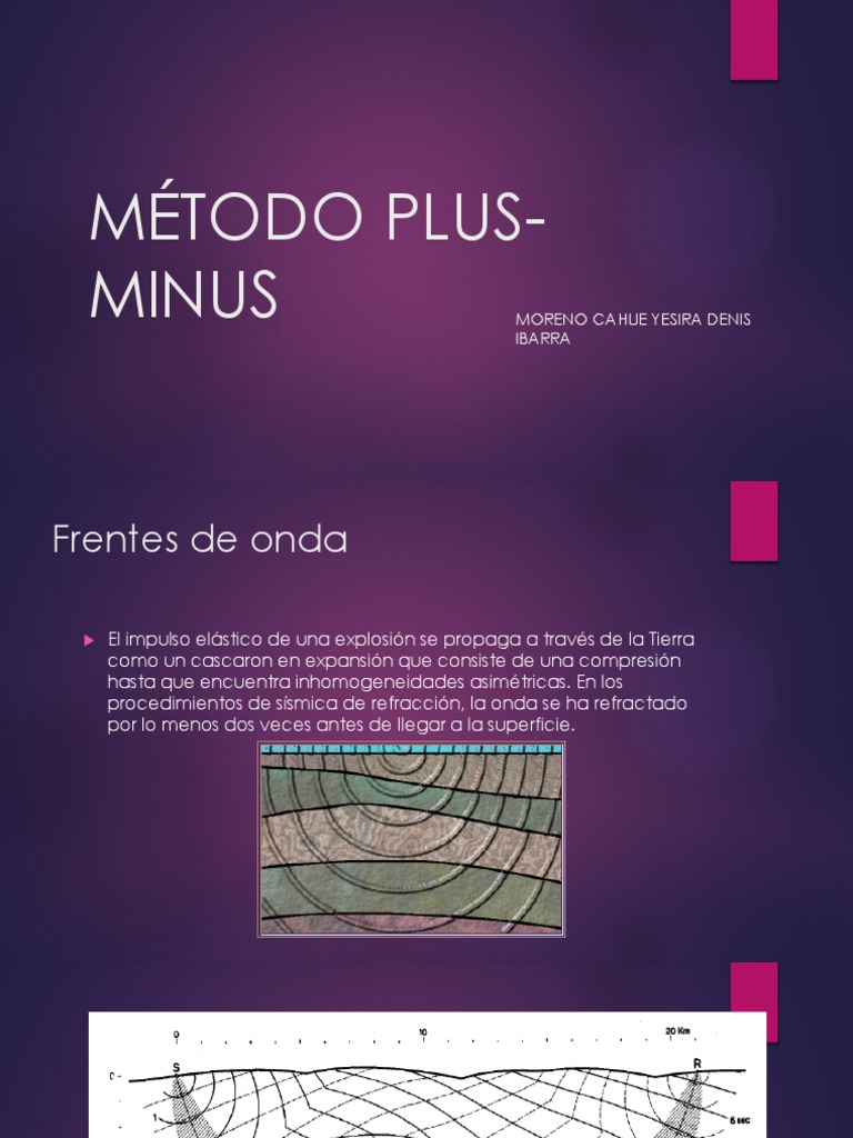Método Plus-Minus en Sísmica | PDF | Refracción | Electrodinámica