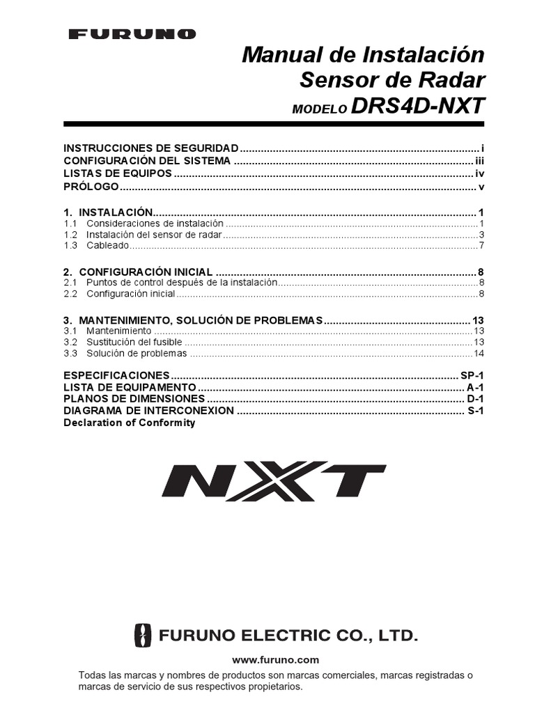 Radar FURUNO PDF | PDF | Antena (Radio) | Radar