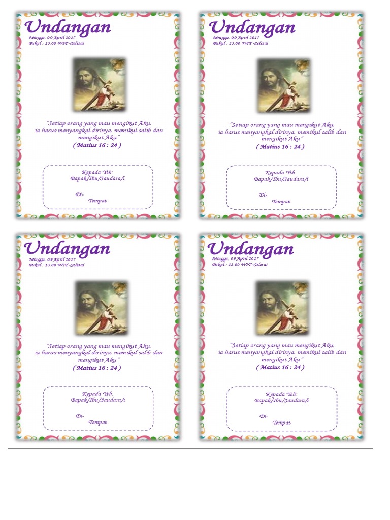 Undangan SIDI HP | PDF