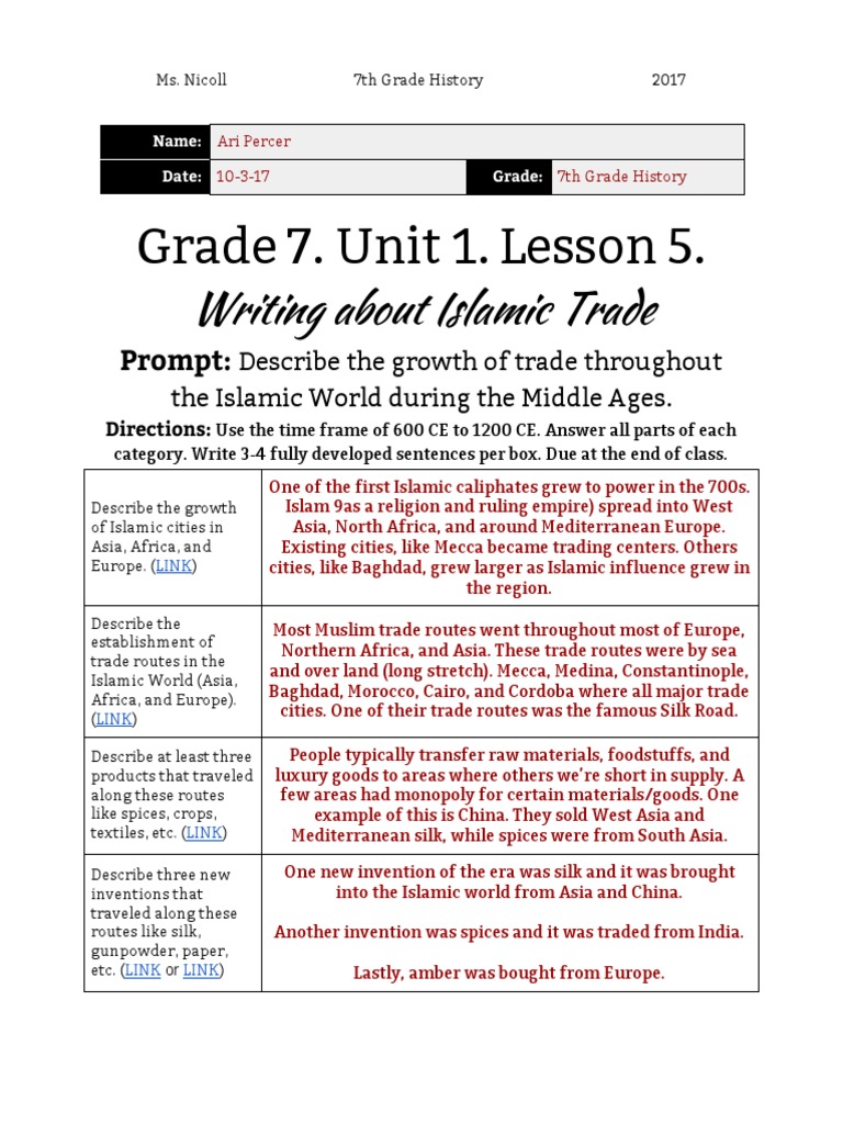 Islamic Trade Routes in the Middle Ages | PDF | Muslim World | Trade