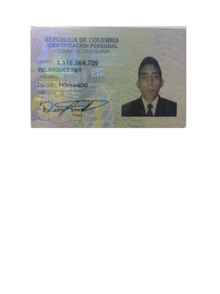 Cedula Daniel | PDF Cedula Daniel | PDF