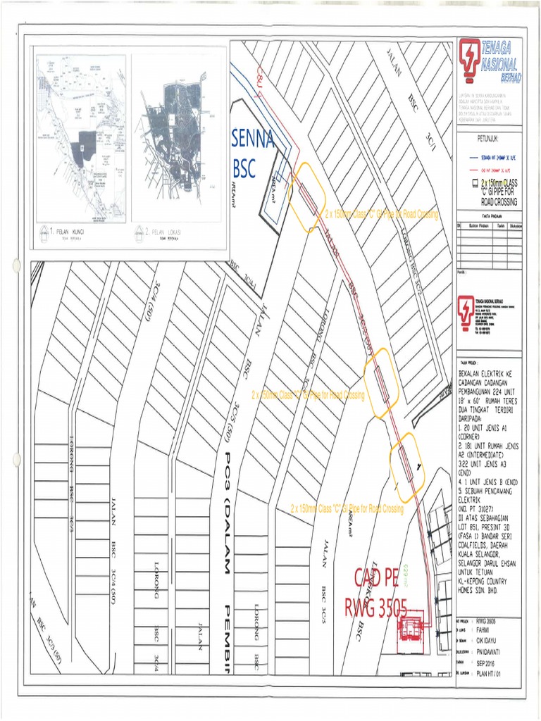 KLK P3D TNB 11KV HT Cable Routing | PDF