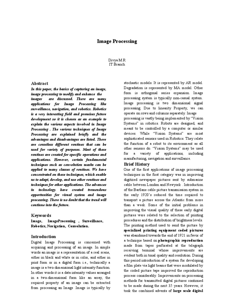 Image Processing | PDF | Image Segmentation | Medical Imaging