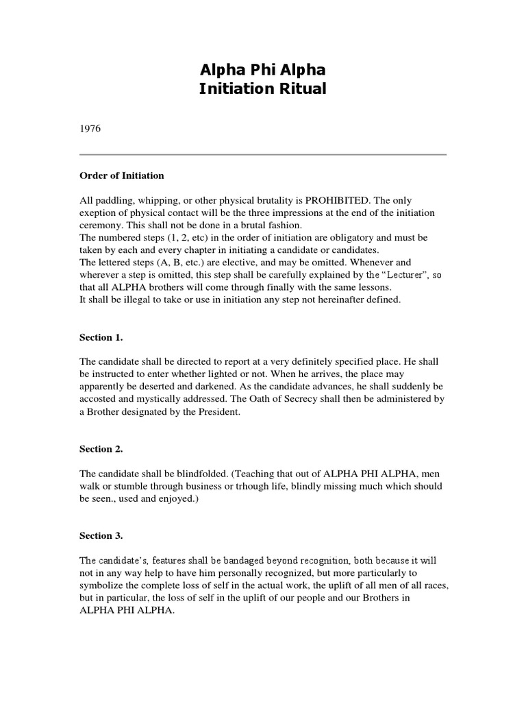 Alpha Phi Alpha | PDF | Oath Of Office