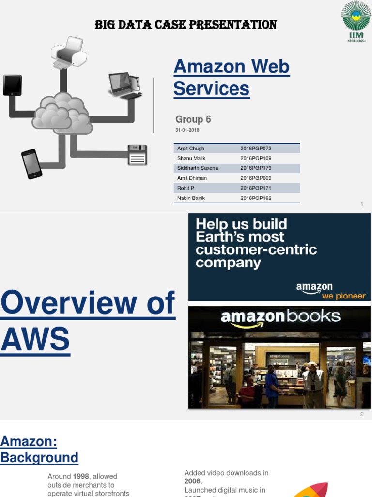 Amazon Web Services: Big Data Case Presentation | PDF | Amazon Web ...