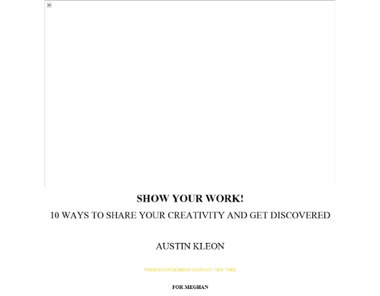 Show Your Work | PDF