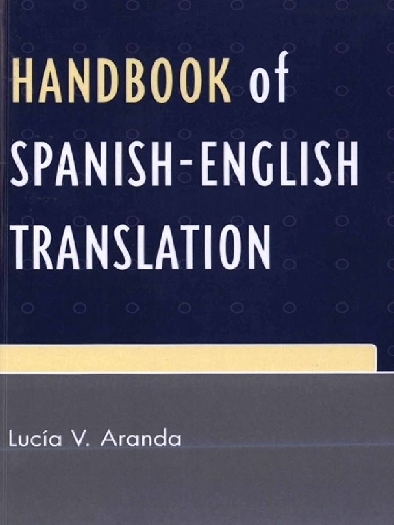 Handbook of Spanish-English Translation | PDF