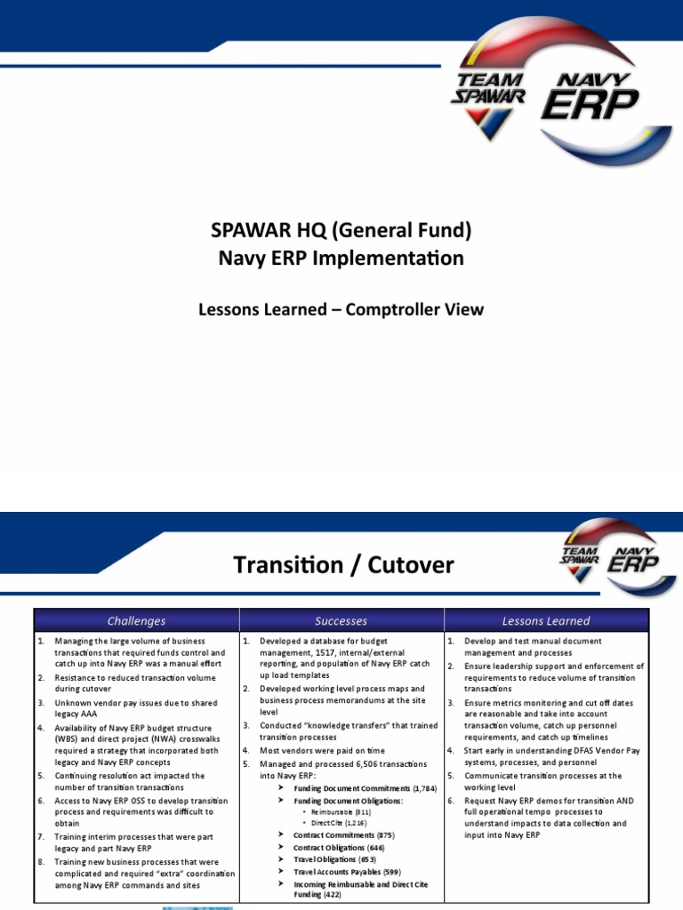N-ERP Lessons Learned | PDF | Enterprise Resource Planning | Automation