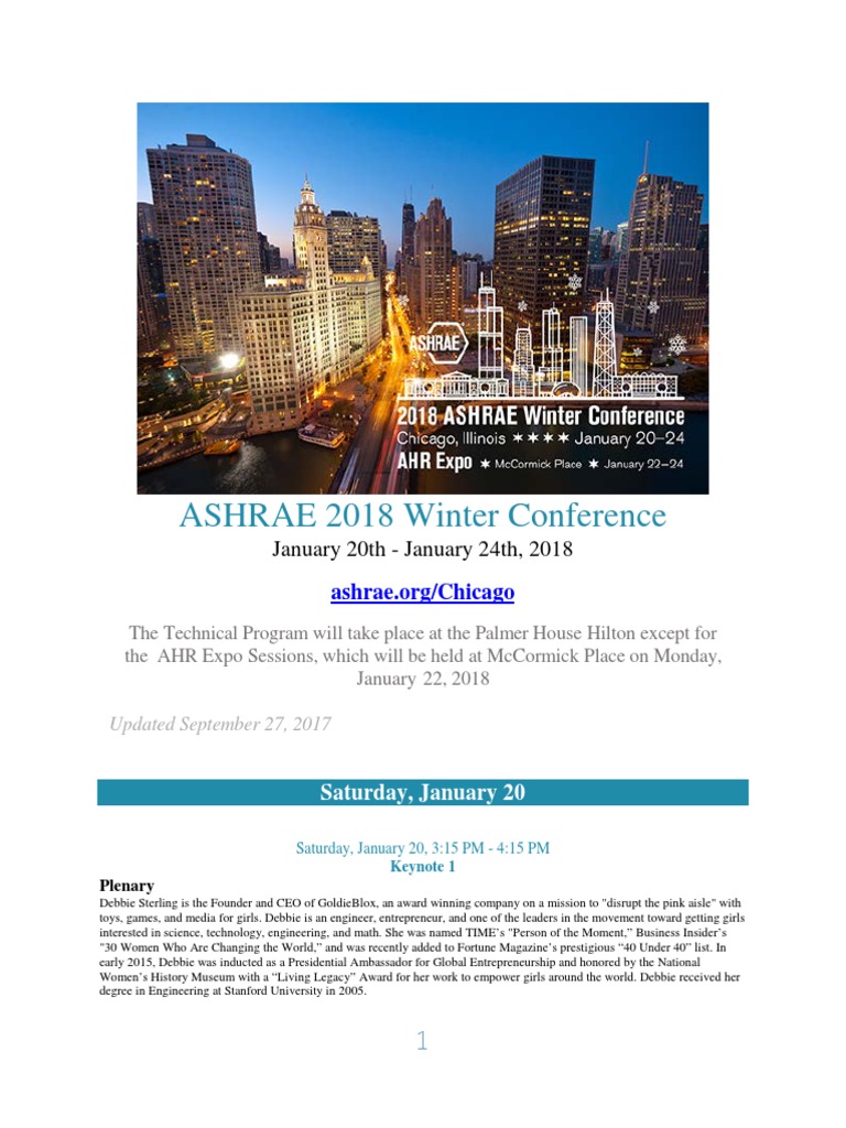 Chicago Program Book | PDF | Ventilation (Architecture) | Cogeneration