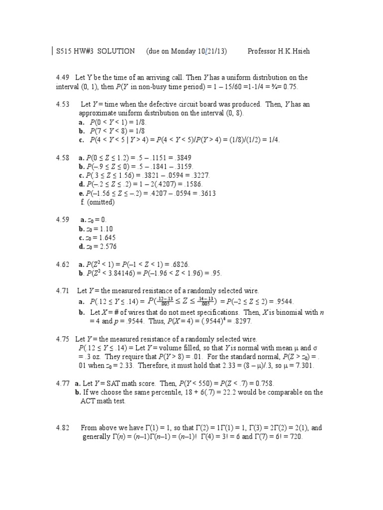 Probability and Statistics | PDF | Analysis | Statistical Theory