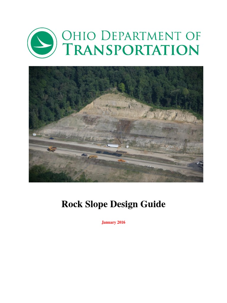 Rock Slope Design Guide Overview | PDF | Sedimentary Rock | Rock (Geology)