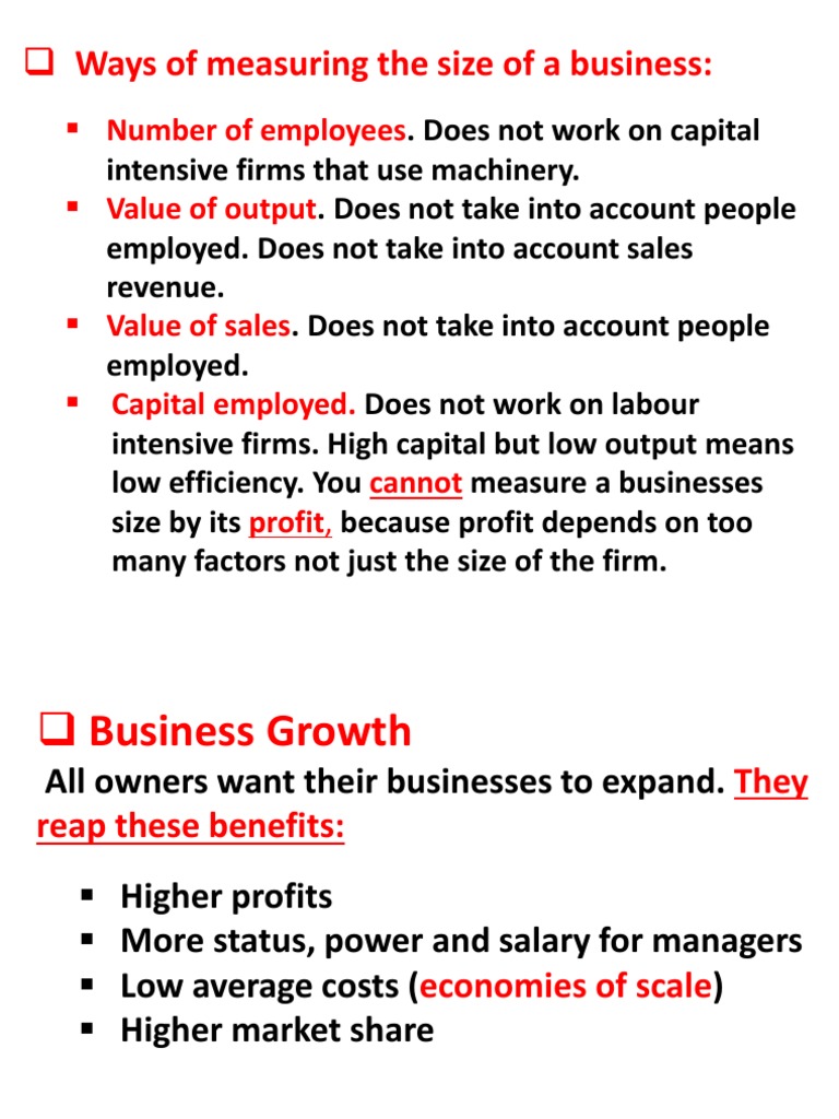 Measuring Business Size: Evaluating the Strengths and Limitations of ...