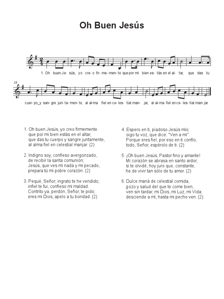 Oh Buen Jesús | PDF