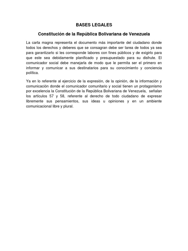 Bases Legales y Teoricas Del Proyecto | PDF | Radio | Actitud (psicología)