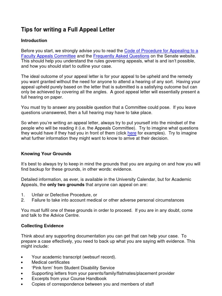 Full Appeal Letter | Download Free PDF | Argument | Information