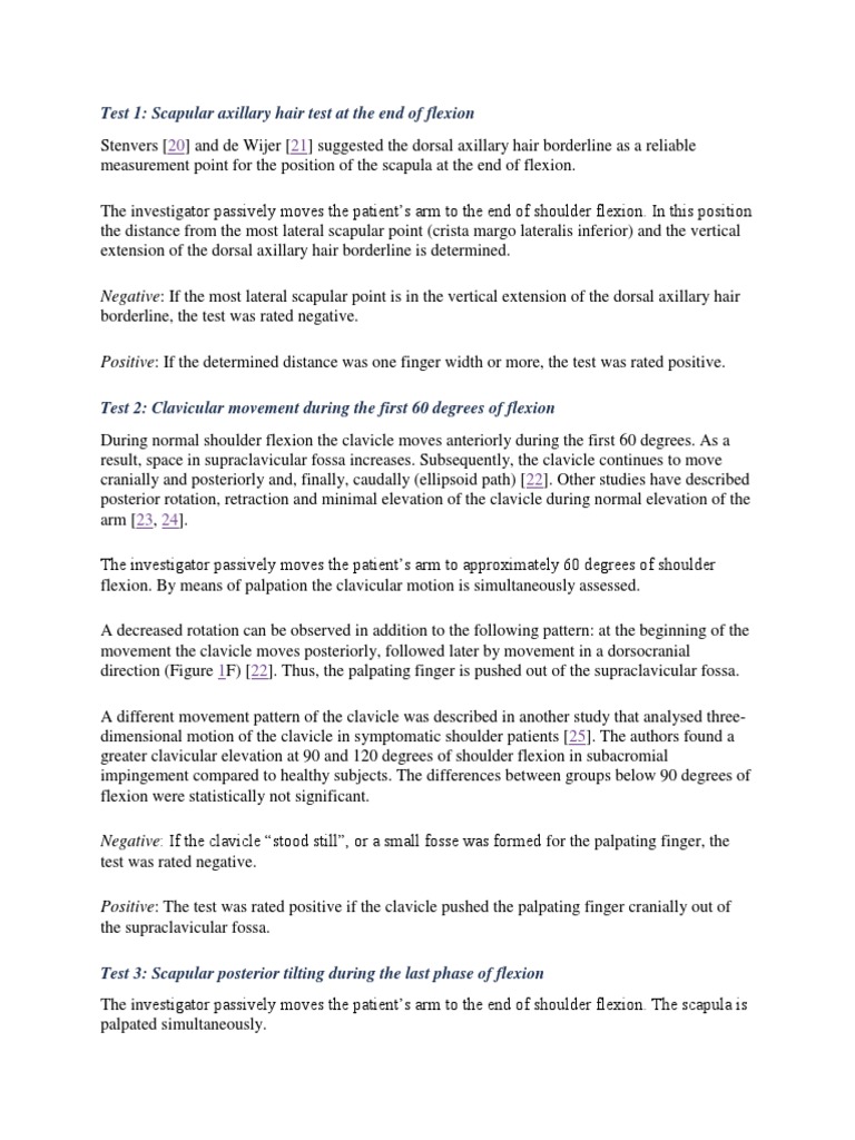 Stenvers Test | Anatomical Terms Of Motion | Shoulder