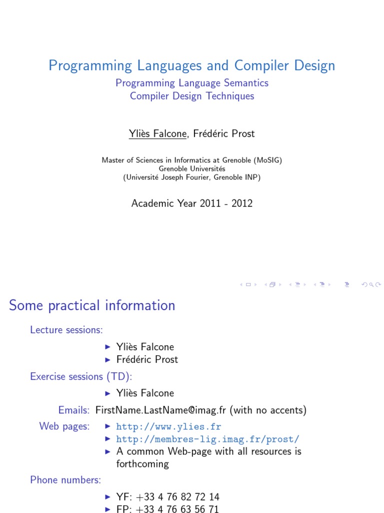 Programming Languages and Compiler Design | PDF | Parsing | Programming Language