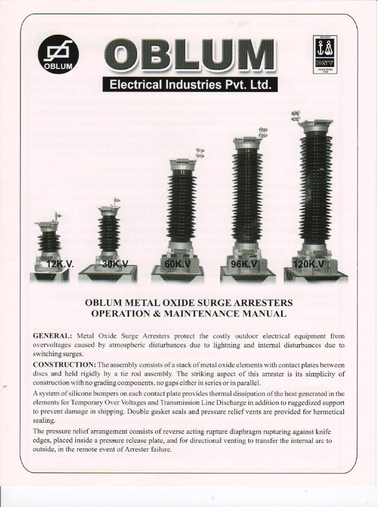 Oblum O - M Manual | PDF