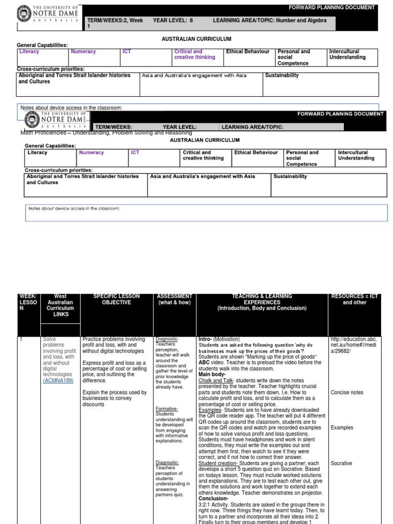 Simplified Planning | PDF | Educational Technology | Teachers