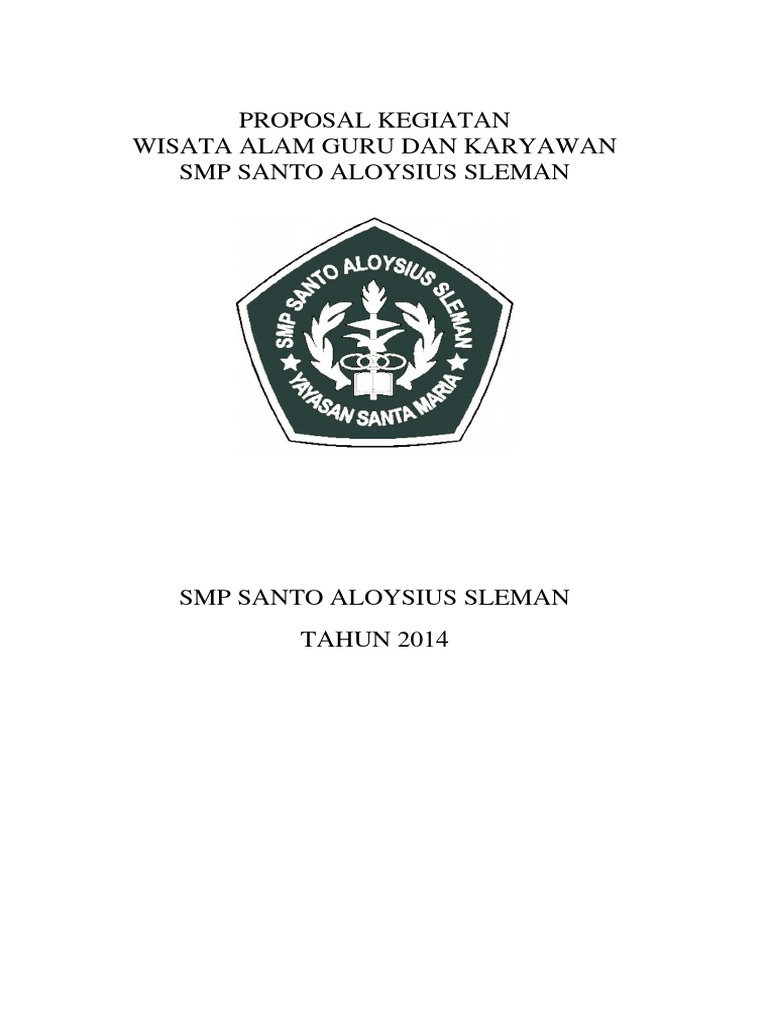 pROPOSAL wISATA | PDF