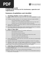 CCTV Notes | PDF | Closed Circuit Television | Information Privacy