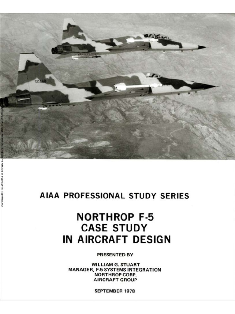 Northrop f5 Case Study in Aircraft Design | PDF