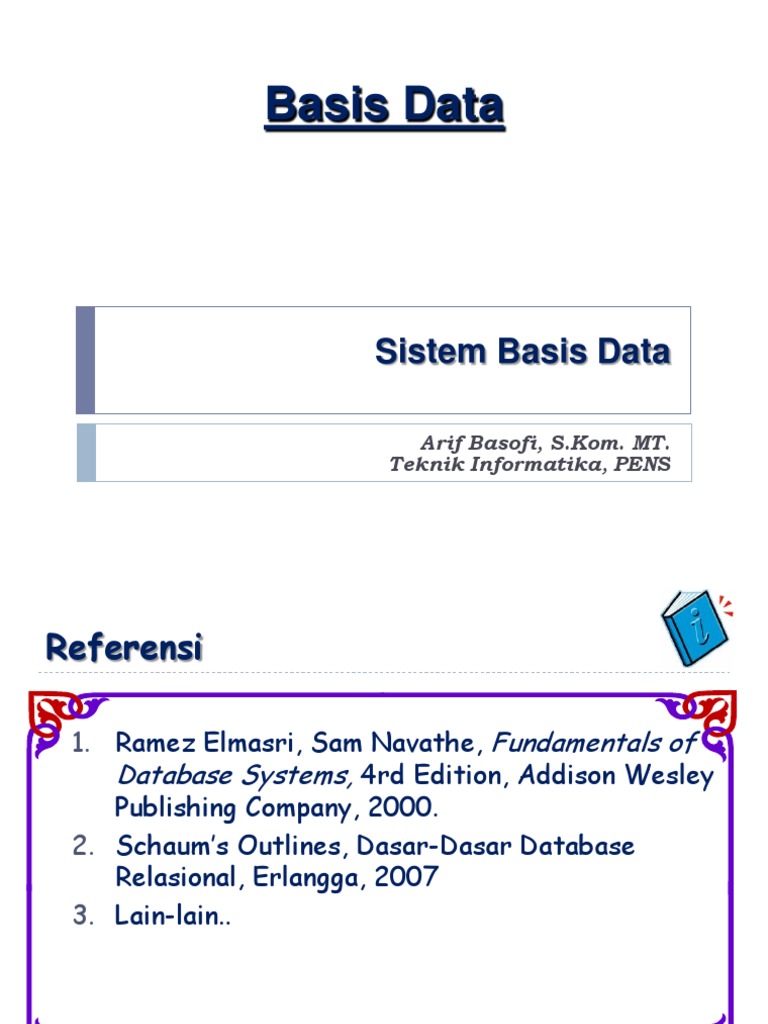 Minggu-01 (Konsep Dasar Database) | PDF | Komputer | Teknologi & Rekayasa
