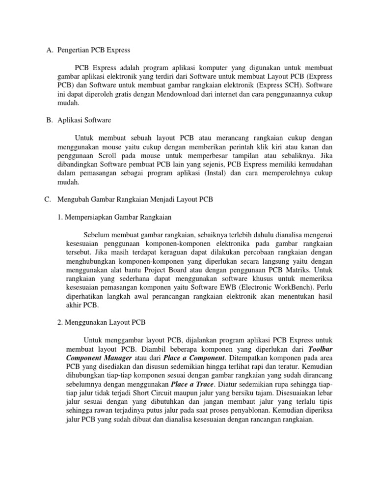 Pengertian PCB Express | PDF | Komputer