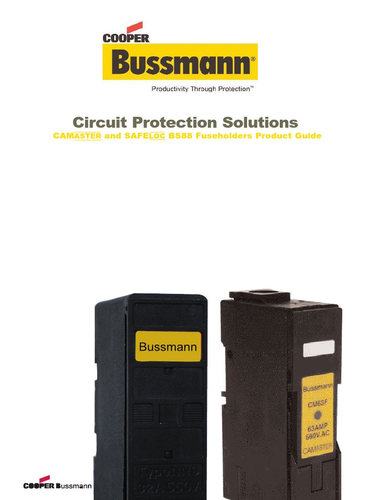 Circuit Protection Solutions: CAM and SAFE BS88 Fuseholders Product ...