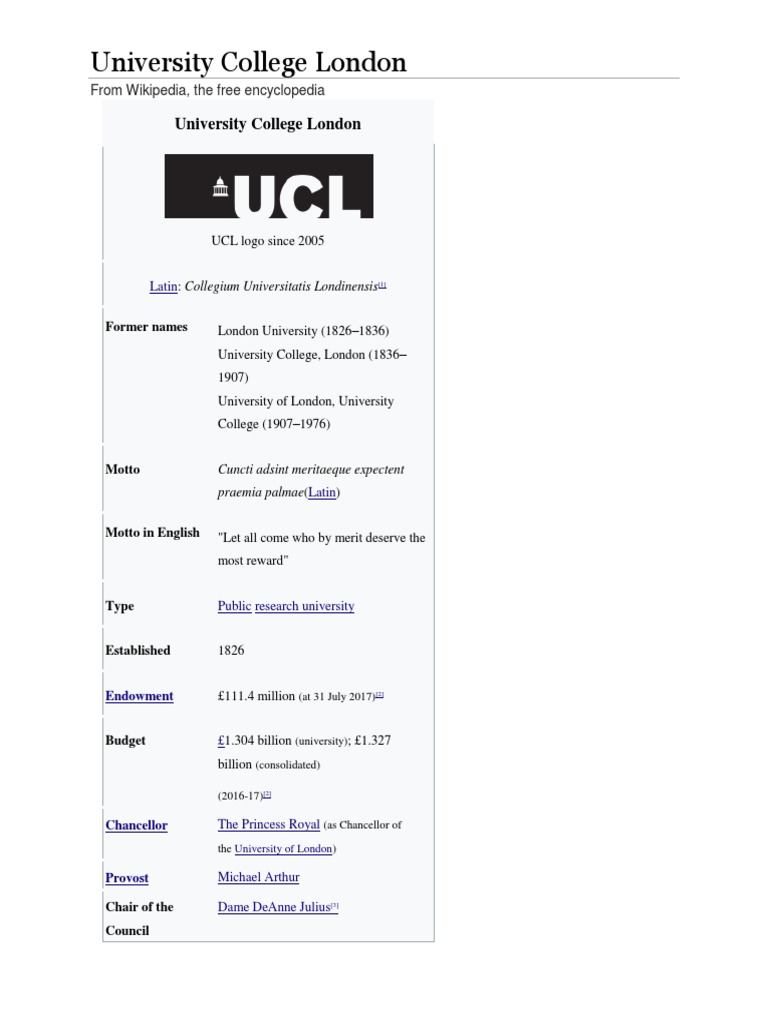 University College London | PDF | University College London ...