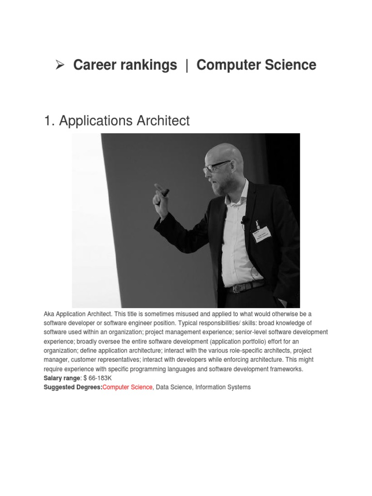 Career Rankings Computer Science | PDF | Enterprise Resource Planning ...