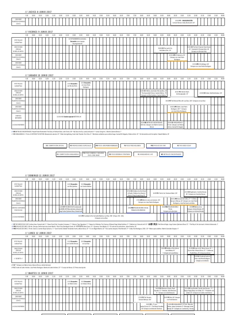 Programa Filmadrid 2017 | PDF