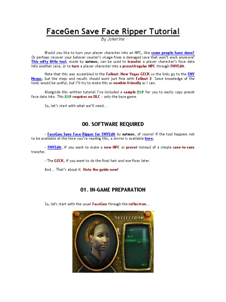 FaceGen Save Face Ripper Tutorial by Jokerine | PDF | Rgb Color Model ...