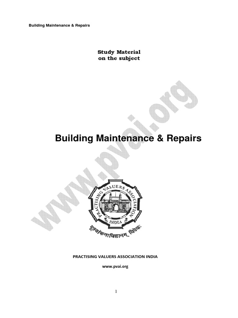 Building Maintenance & Repairs PDF | PDF | Rock (Geology) | Concrete