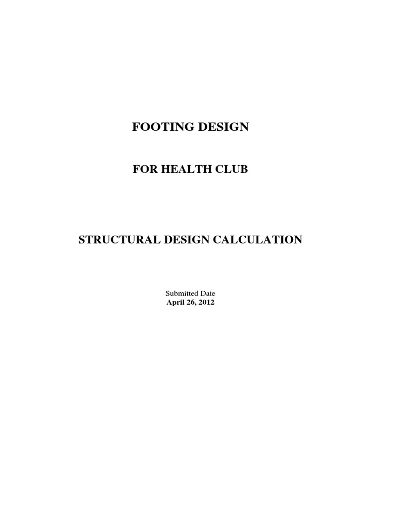 PROKON Footing-Design-Calculation PDF | PDF | Materials | Engineering