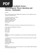 MCQ On Vector With Answers | PDF | Euclidean Vector | Force