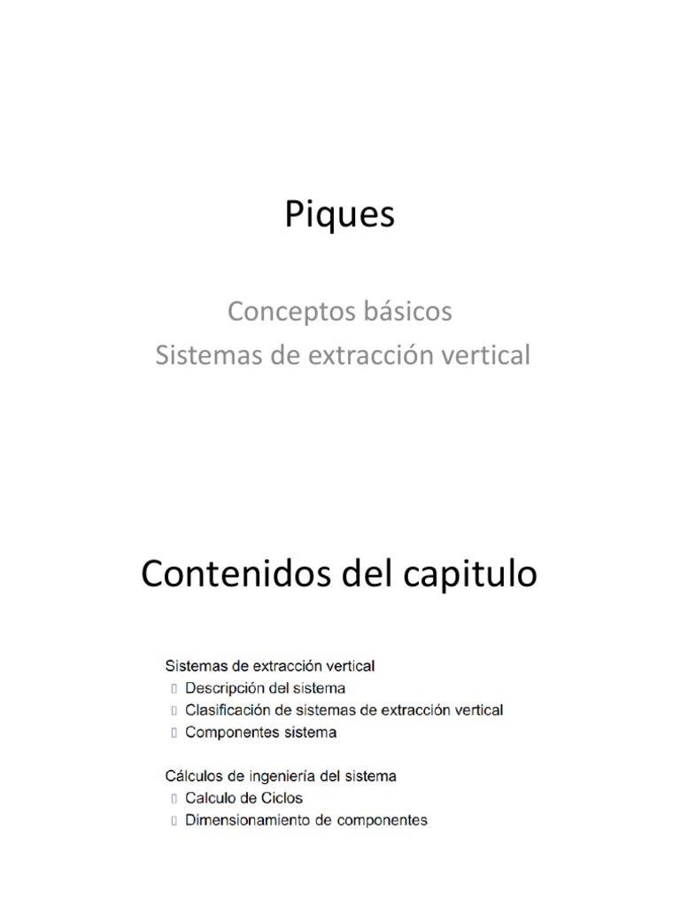 Piques | PDF | Transporte | Ingeniería mecánica