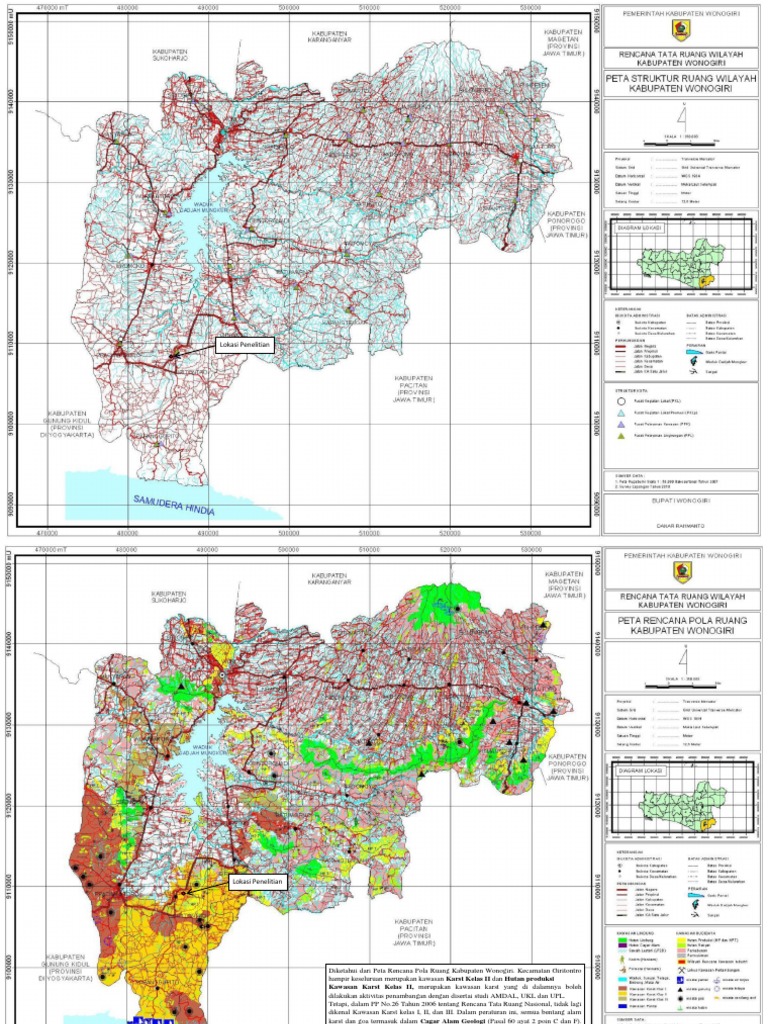 Peta RTRW WONOGIRI | PDF