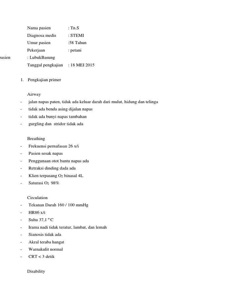 Askep Nstemi | PDF