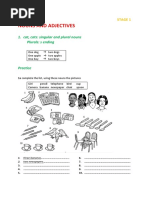 English Worksheets - Class 1 (Nouns, Plurals, Verbs, Adjectives and ...