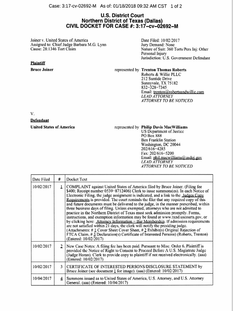 Docket & Complaint | PDF | National Instant Criminal Background Check ...