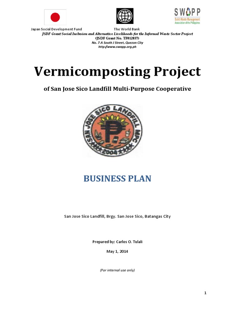 Vermicomposting Business Plan Overview | PDF | Organic Farming | Compost